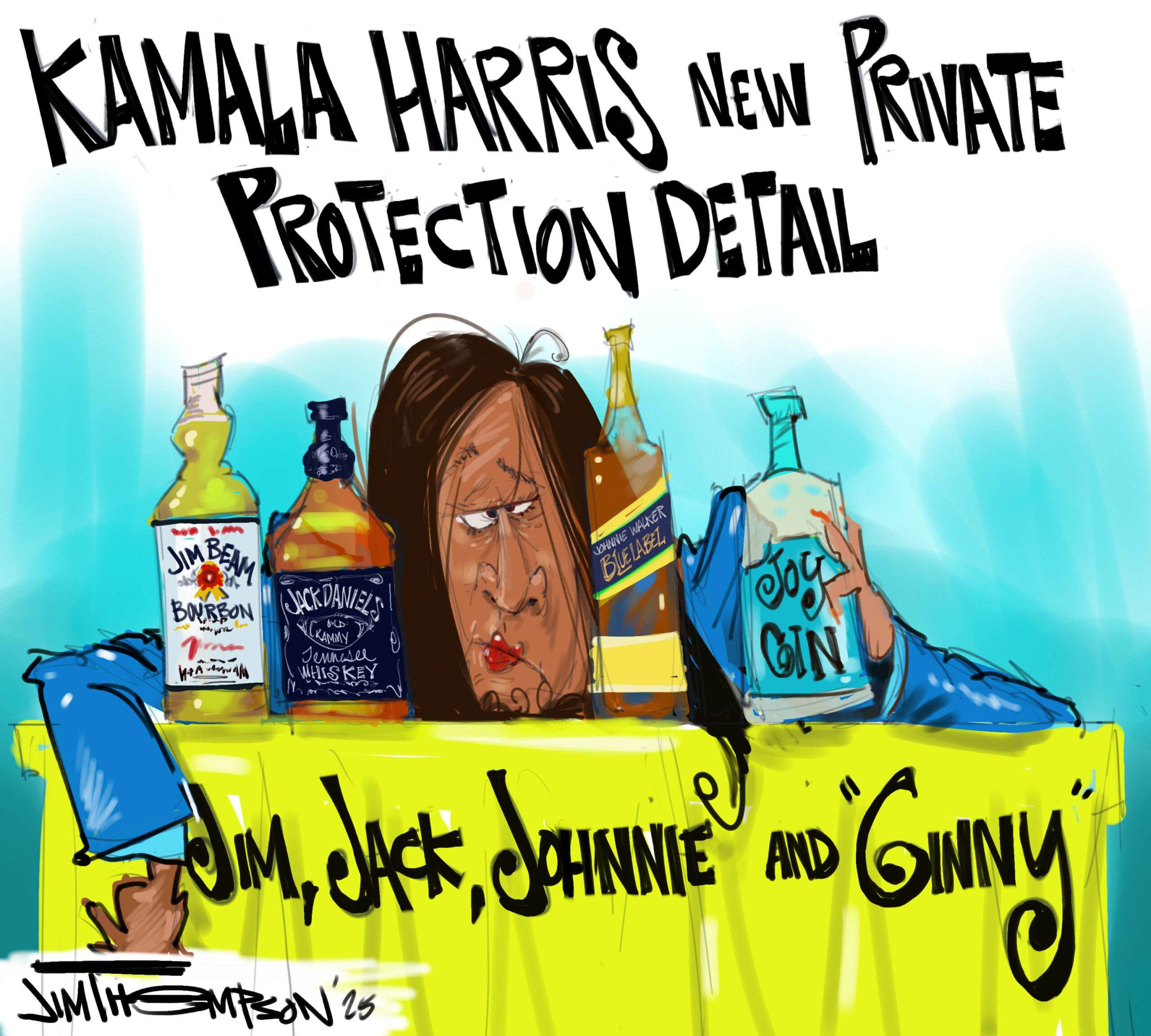 Kamala Lost Her Protection Detail, Now She Has 'Jim, Jack, Johnnie and ...